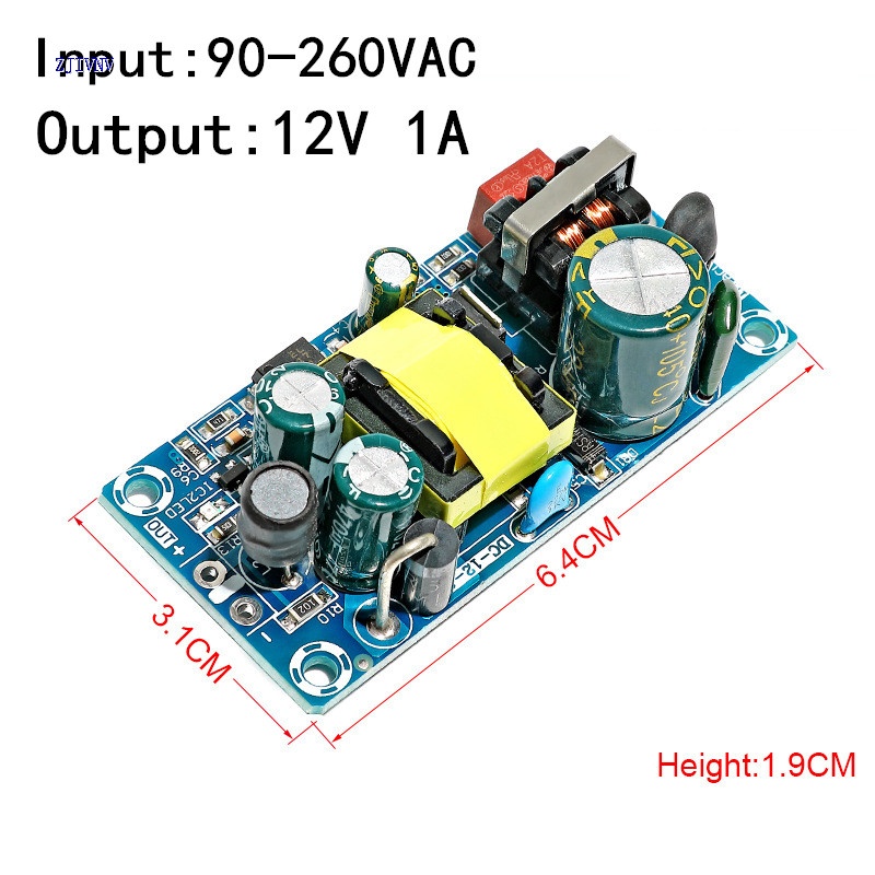 12V 1A Power Supply Module
