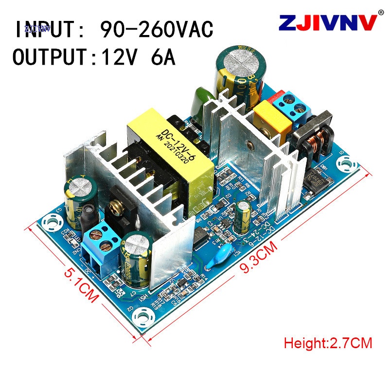 12V 6A Power Supply Module