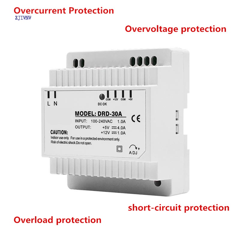 DRD Series 30W Dual Output Din rail Switching Power Supply