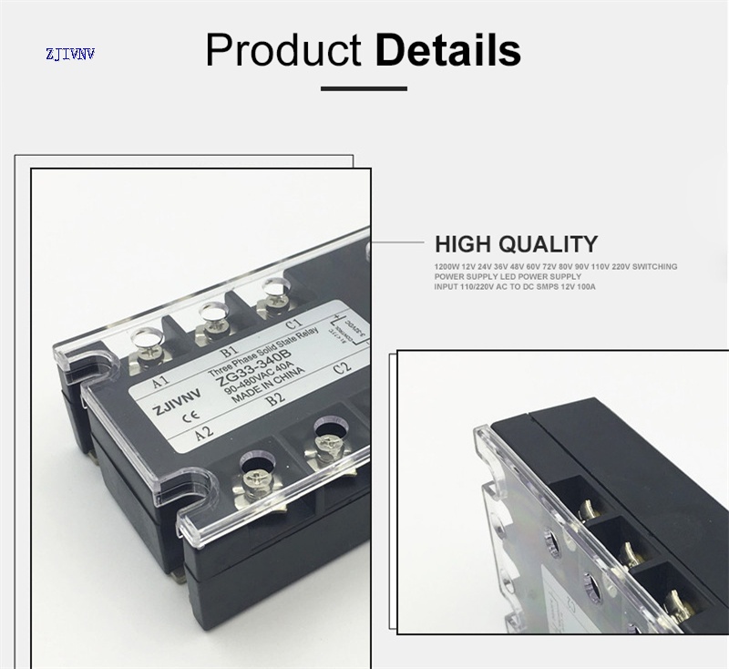 Three Phase Solid State Relay AC Control AC