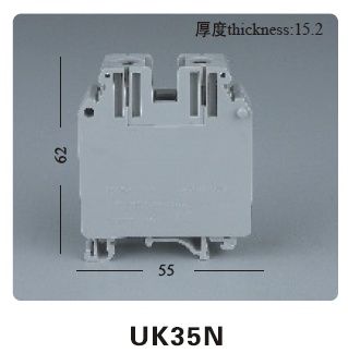 H-LINE Electric, UK-35N UK series universal terminal block/ connection ...